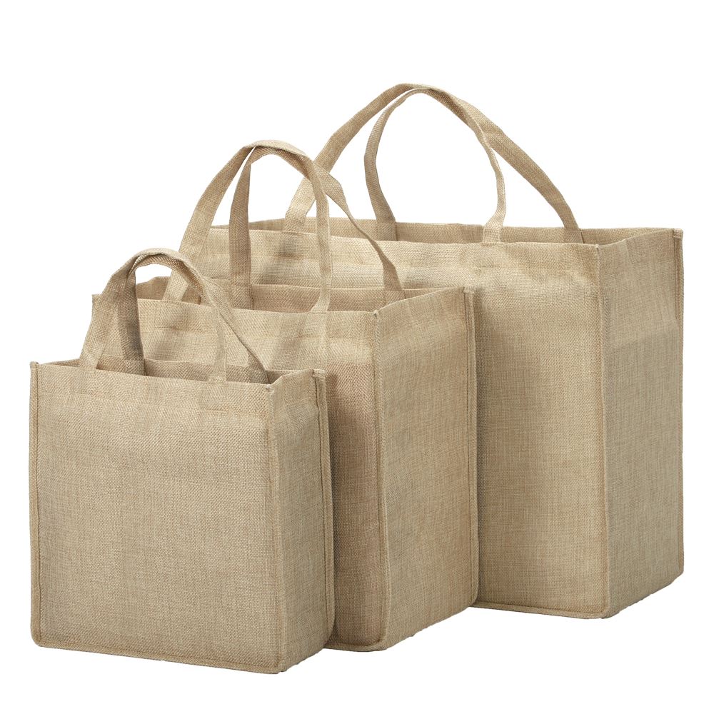 Burlap Sublimation Bag Jute Bag-25x25x10cm/30x30x19cm/43x34x19cm – LOPO