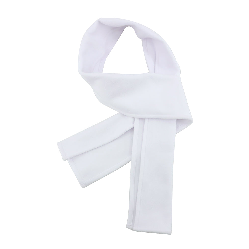 Fleece Sublimation Scarf Blanks- White-7.5"x60" – LOPO