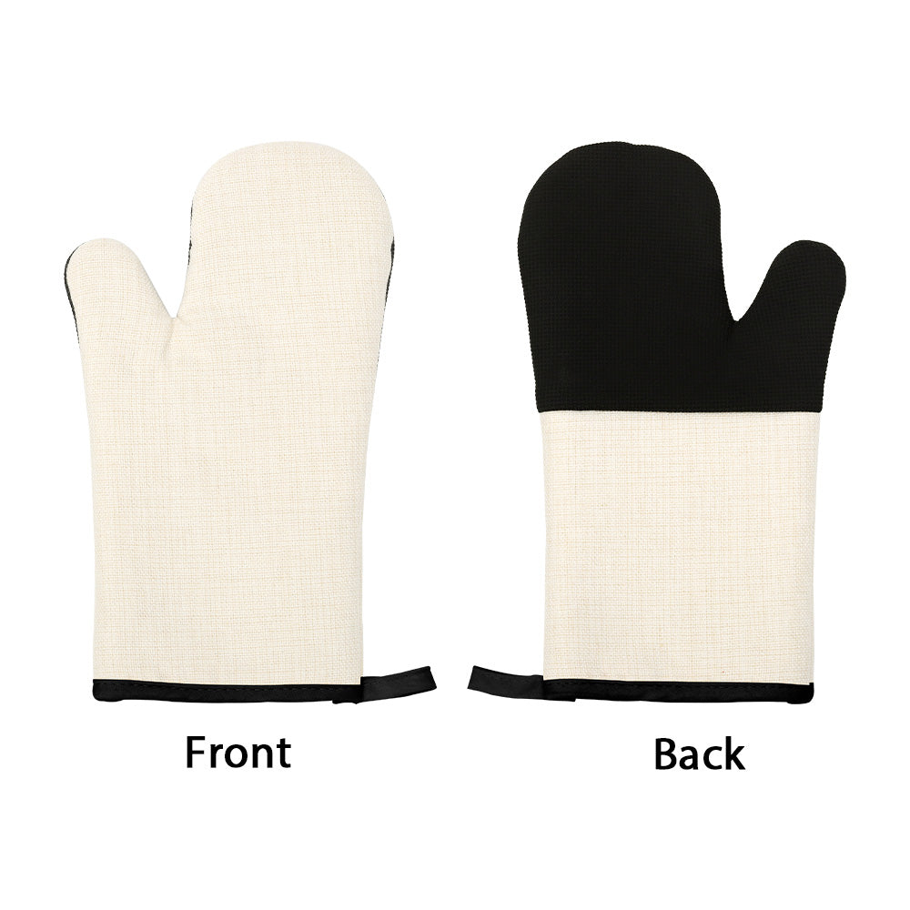 Linen Sublimation Oven Mitt with Rubber Patch-Right Hand – LOPO