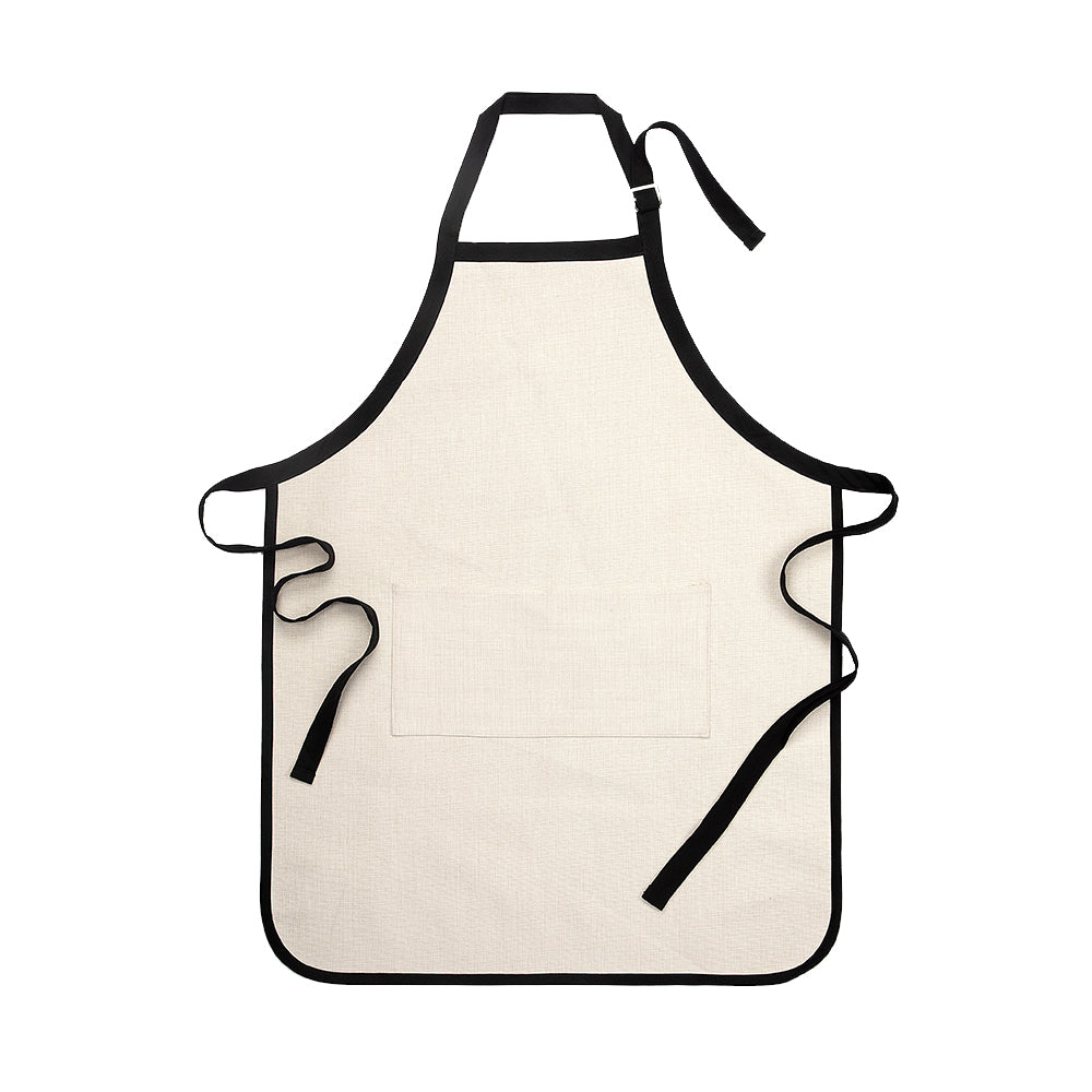 Linen Sublimation Apron with Black Edge and Strip-Adult-84x64cm – LOPO