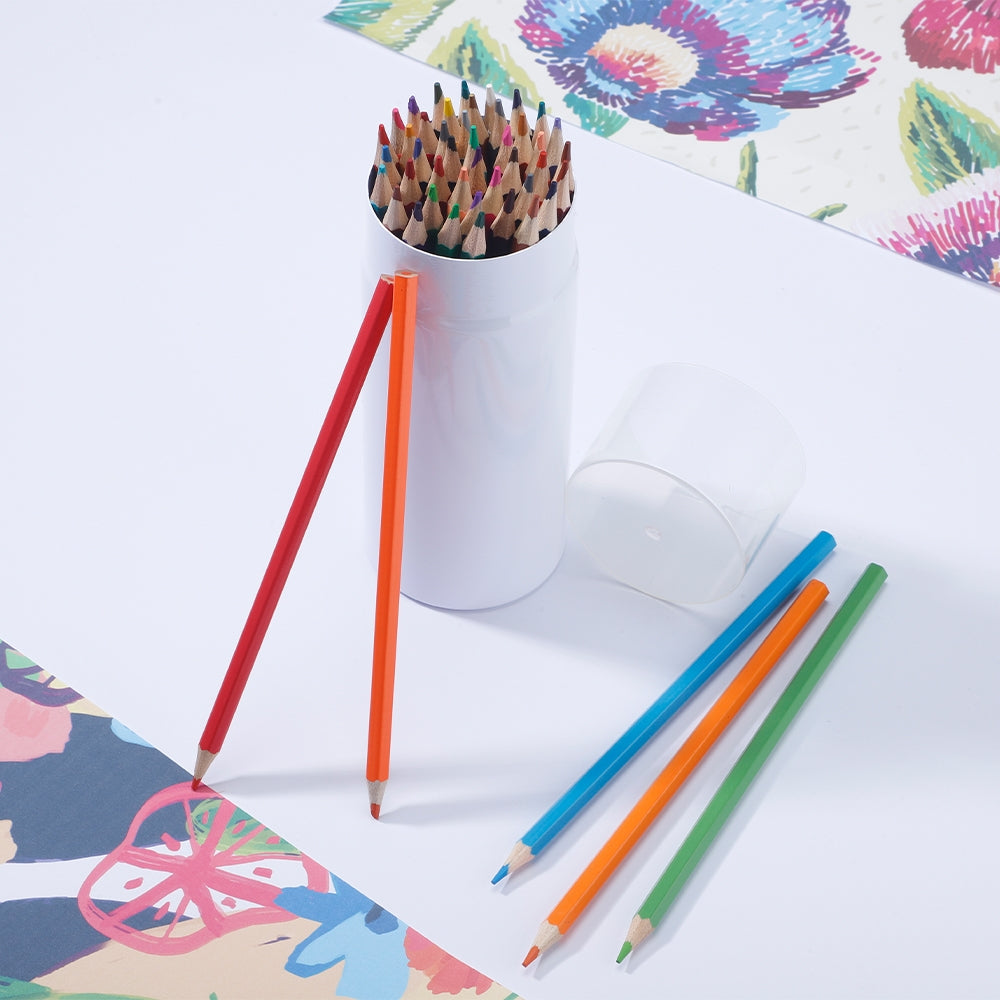 Custom Aluminum Sublimation Pencil Holder Colored Pencil Set - 48 Colo ...