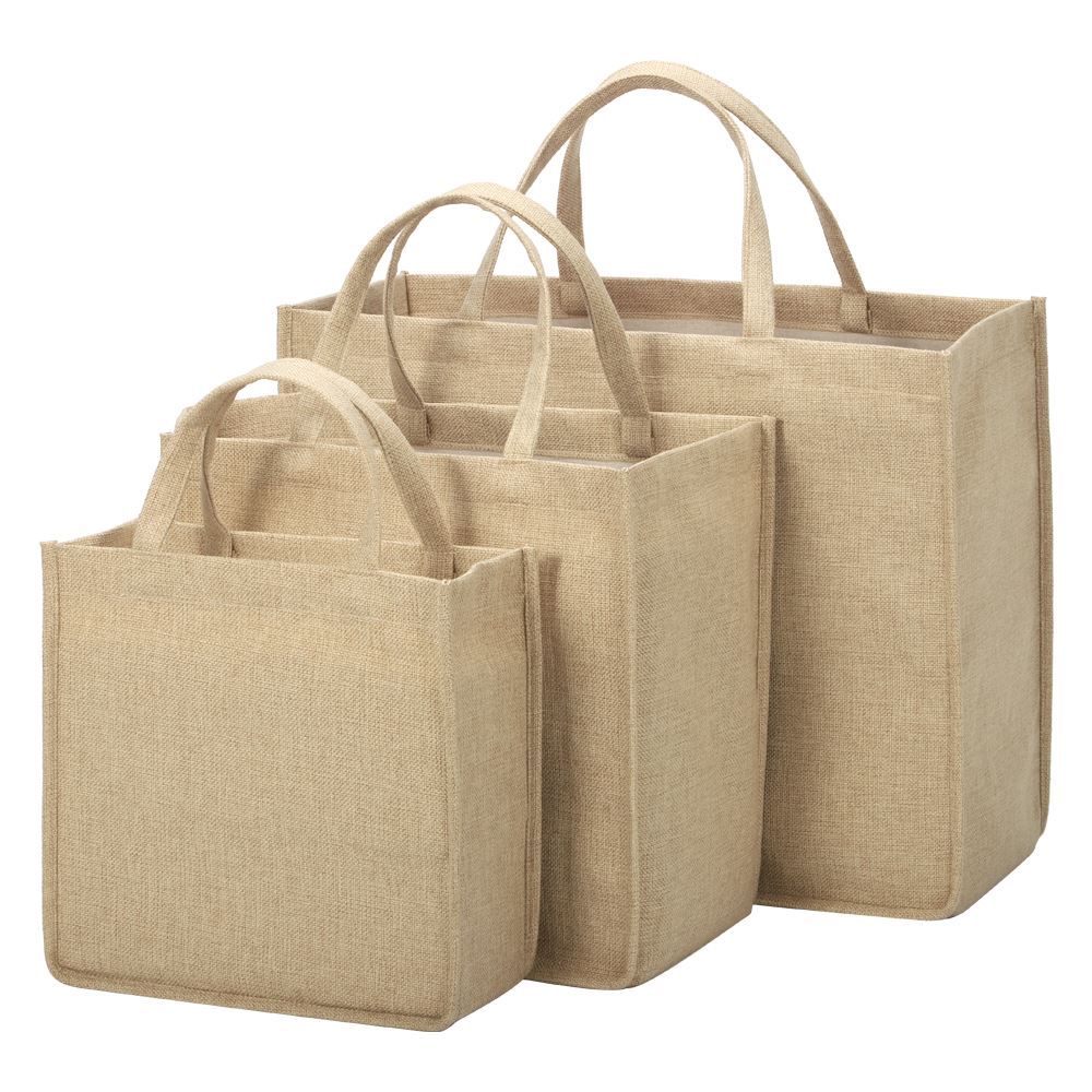 Nature Linen Sublimation Tote Bags Blanks Jute Bag-25*25*10cm/30*30*19 ...